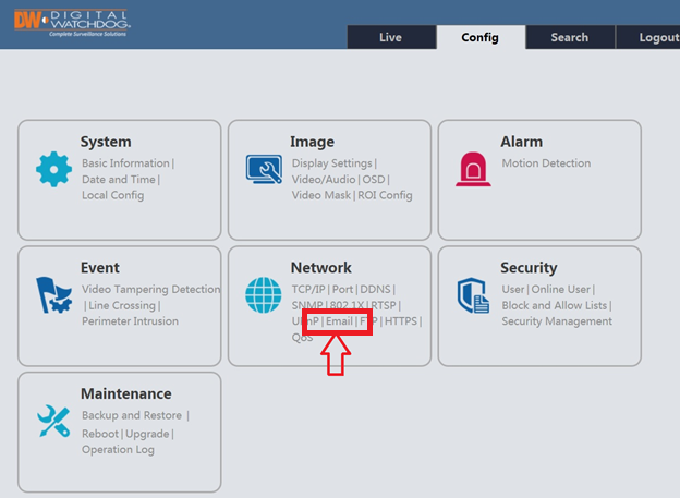Email Notification Setup for MEGApix IP Cameras – Digital Watchdog