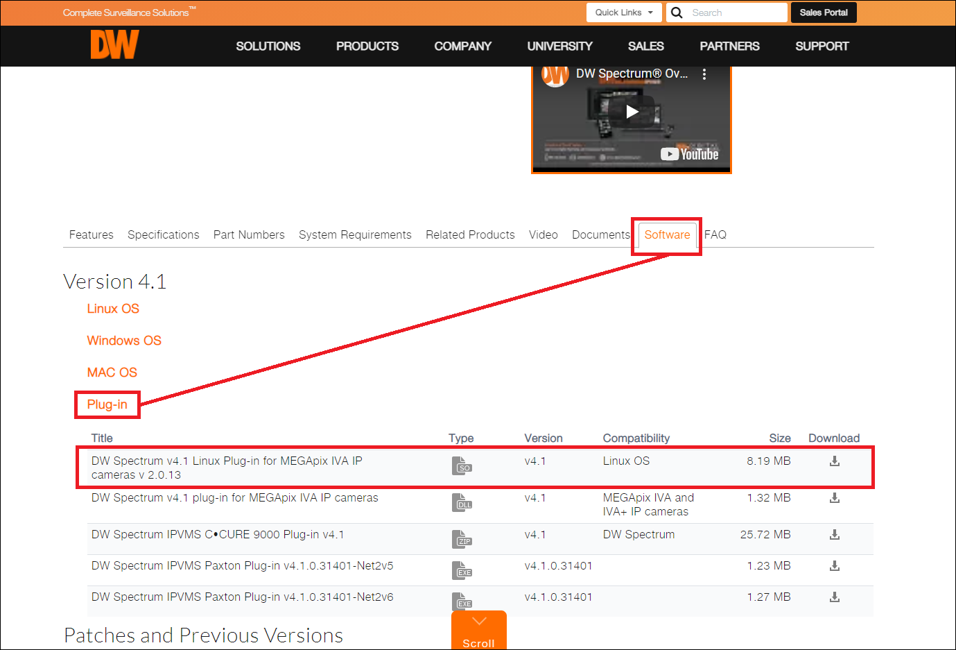 Applying DW Spectrum v4.1 SO Plugin for MEGApix IVA/IVA+ Cameras ...